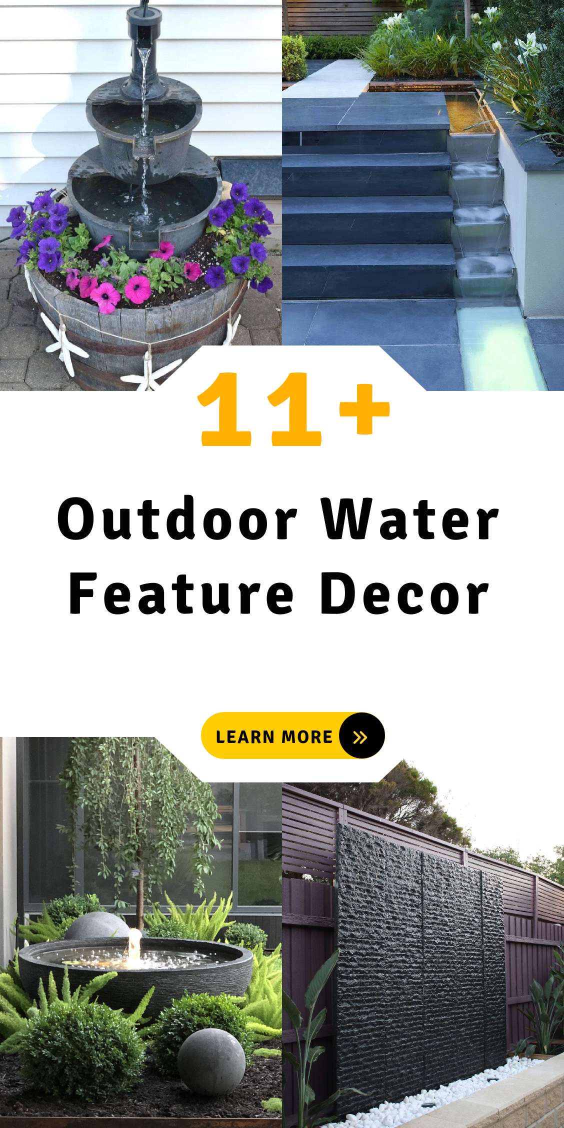 11+ Outdoor Water Feature Decor To Inspire You