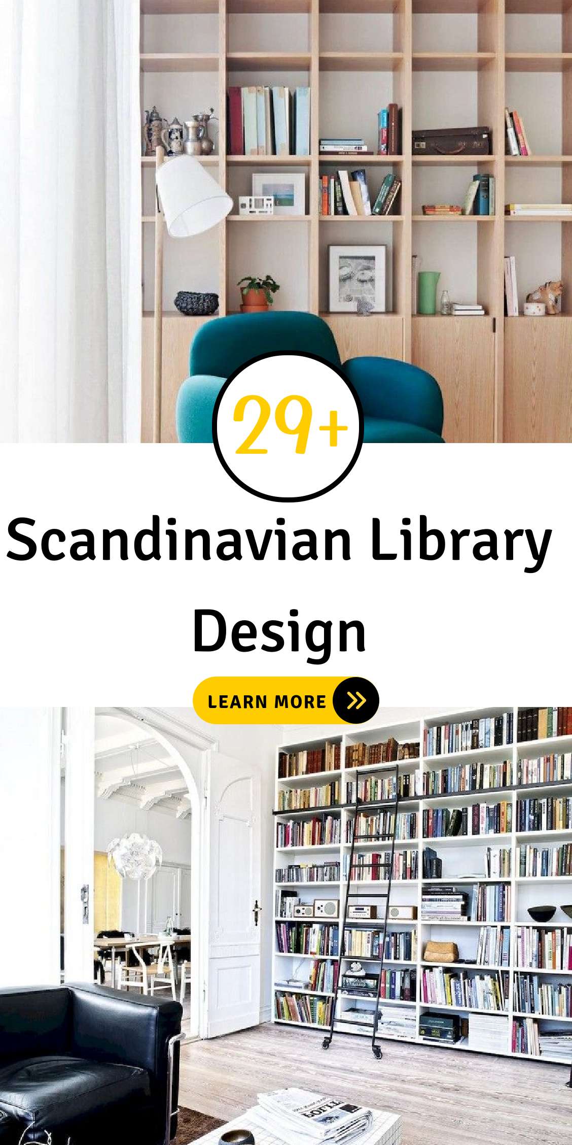 List Of 29+ Scandinavian Library Design You Must Try This Year