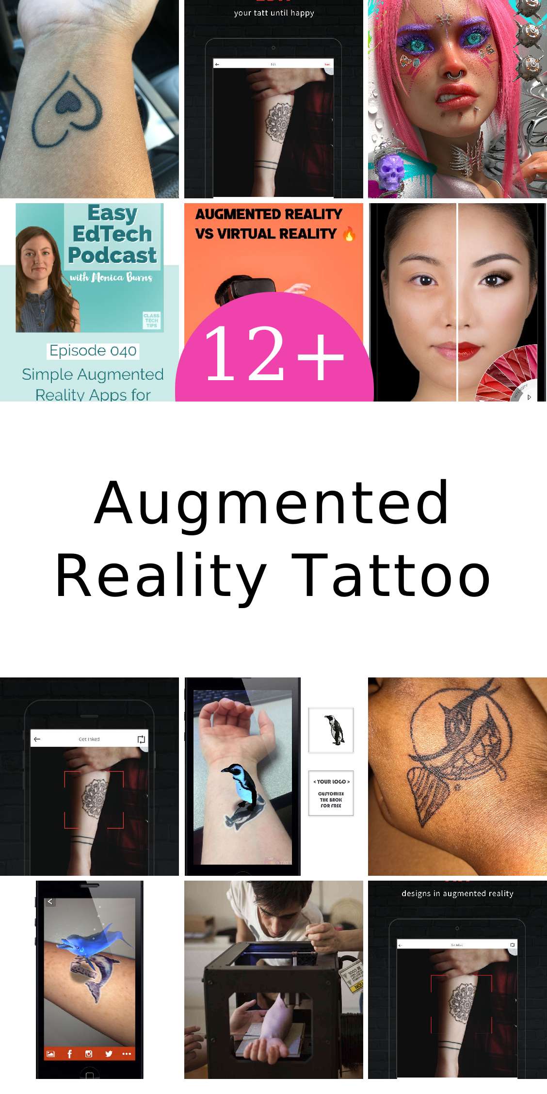 Top 12+ Augmented Reality Tattoo Collection