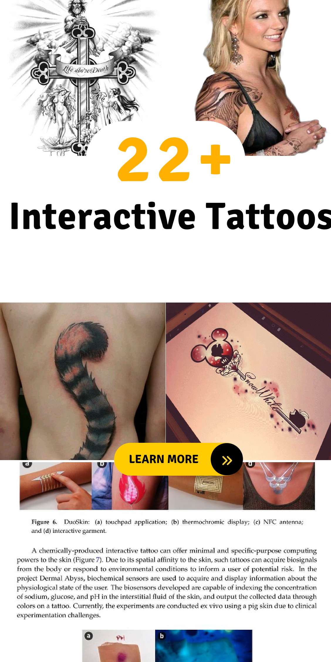 List Of 22+ Interactive Tattoos To Inspire Your Ideas